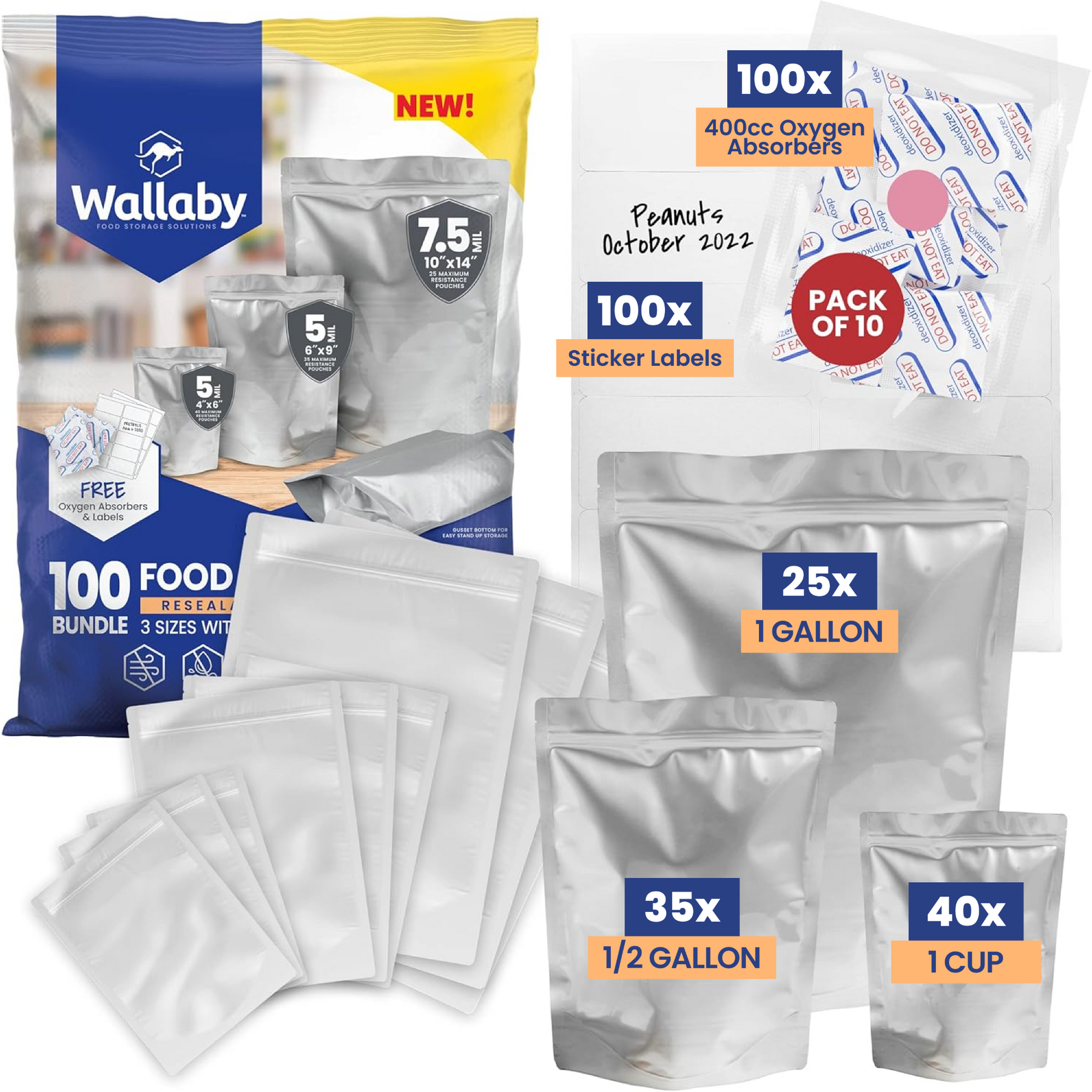 Food Storage Bags | Wallaby Goods