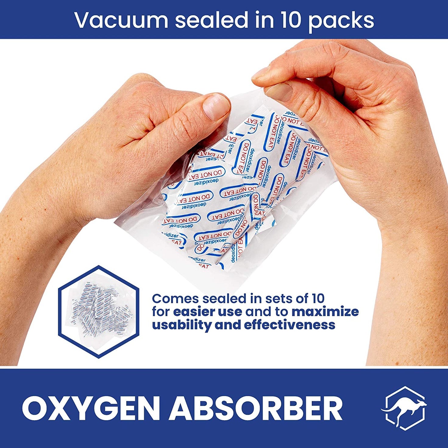 300-500cc Oxygen Absorber Packets | Best for Food Storage in Mylar Bags ...