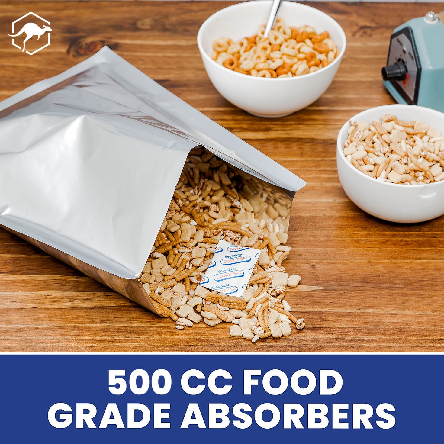 300-500cc Oxygen Absorber Packets | Best for Food Storage in Mylar Bags ...