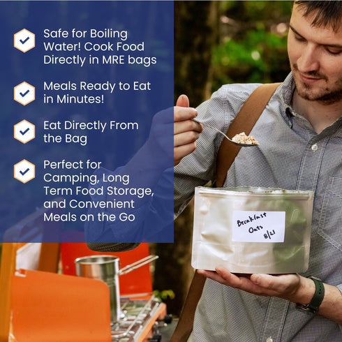 Heal Sealable Mylar Bags with Zipper Seal | MRE Zip Lock Bags for Sale ...