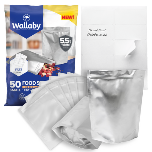 Gusset Mylar Bags & Sticker Labels – Wallaby Goods