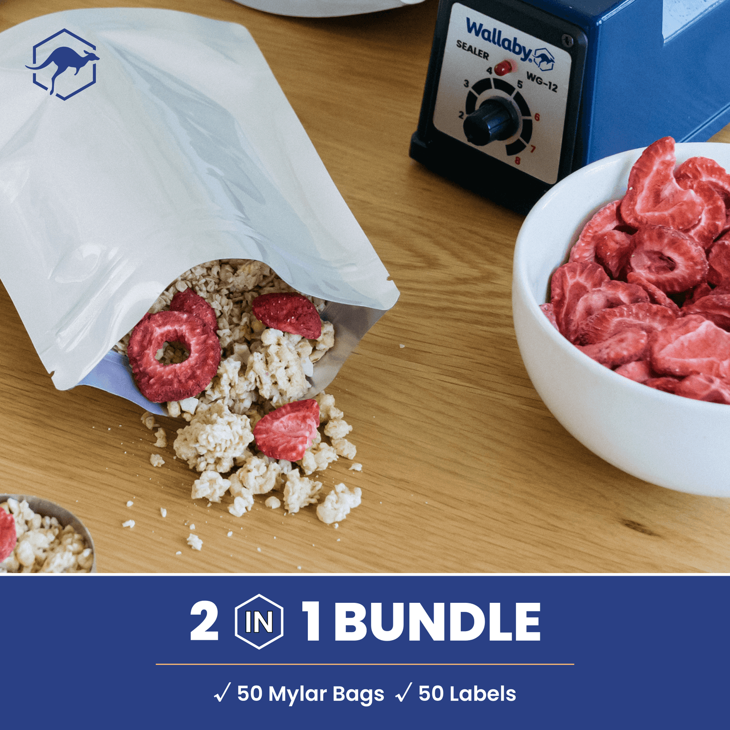 Gusset Mylar Bags & Sticker Labels – Wallaby Goods