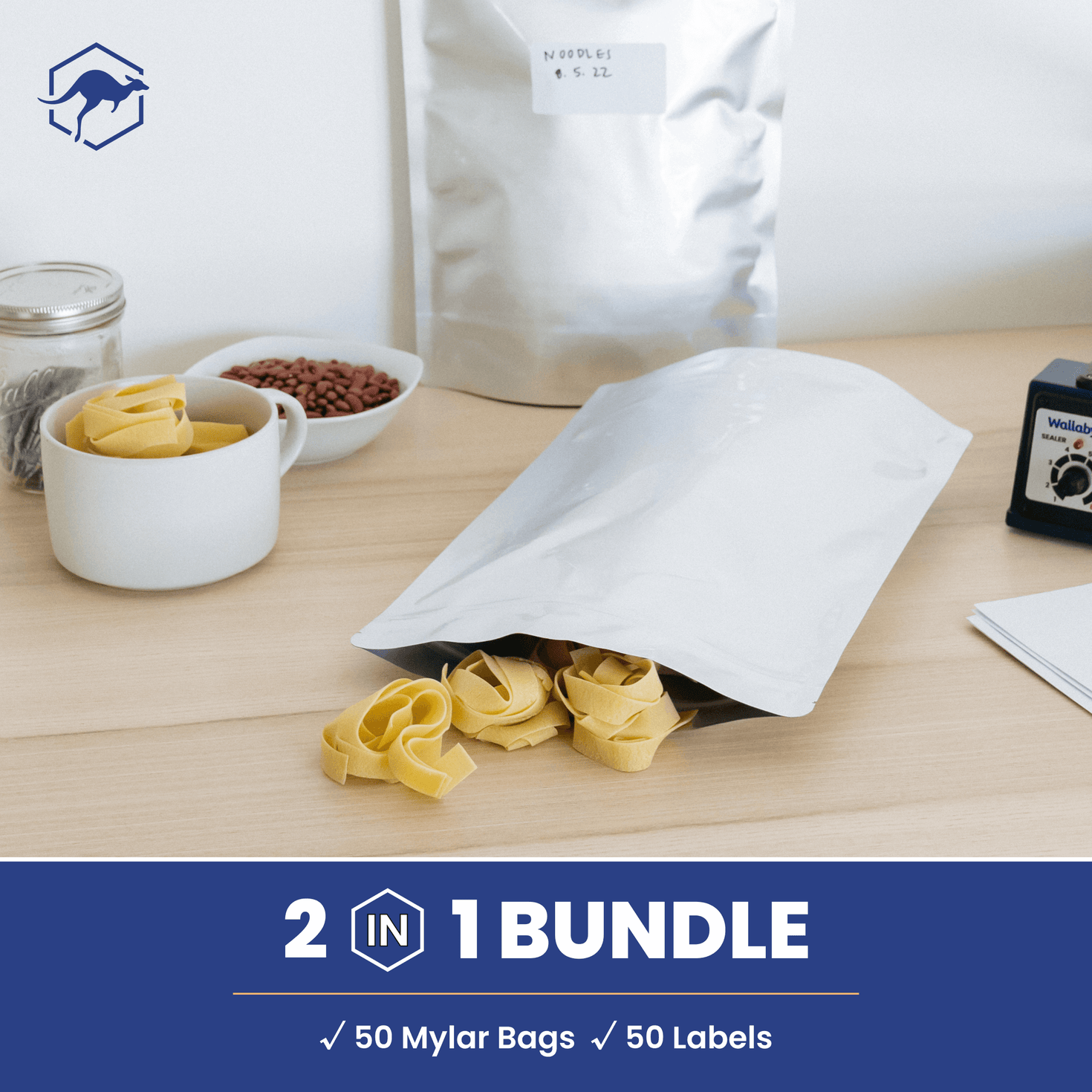 Gusset Mylar Bags & Sticker Labels – Wallaby Goods